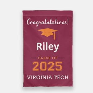 Class of 2026 Virginia Tech Grad Garden Flag - Etsy