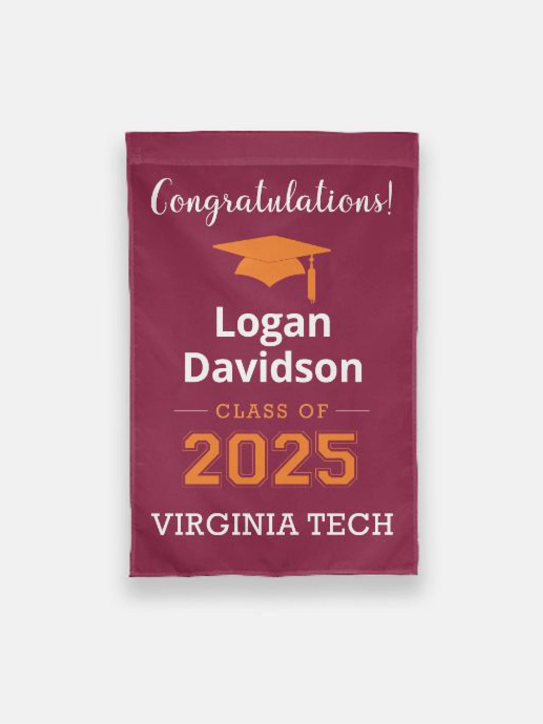 Class of 2026 Virginia Tech Grad Garden Flag - Etsy