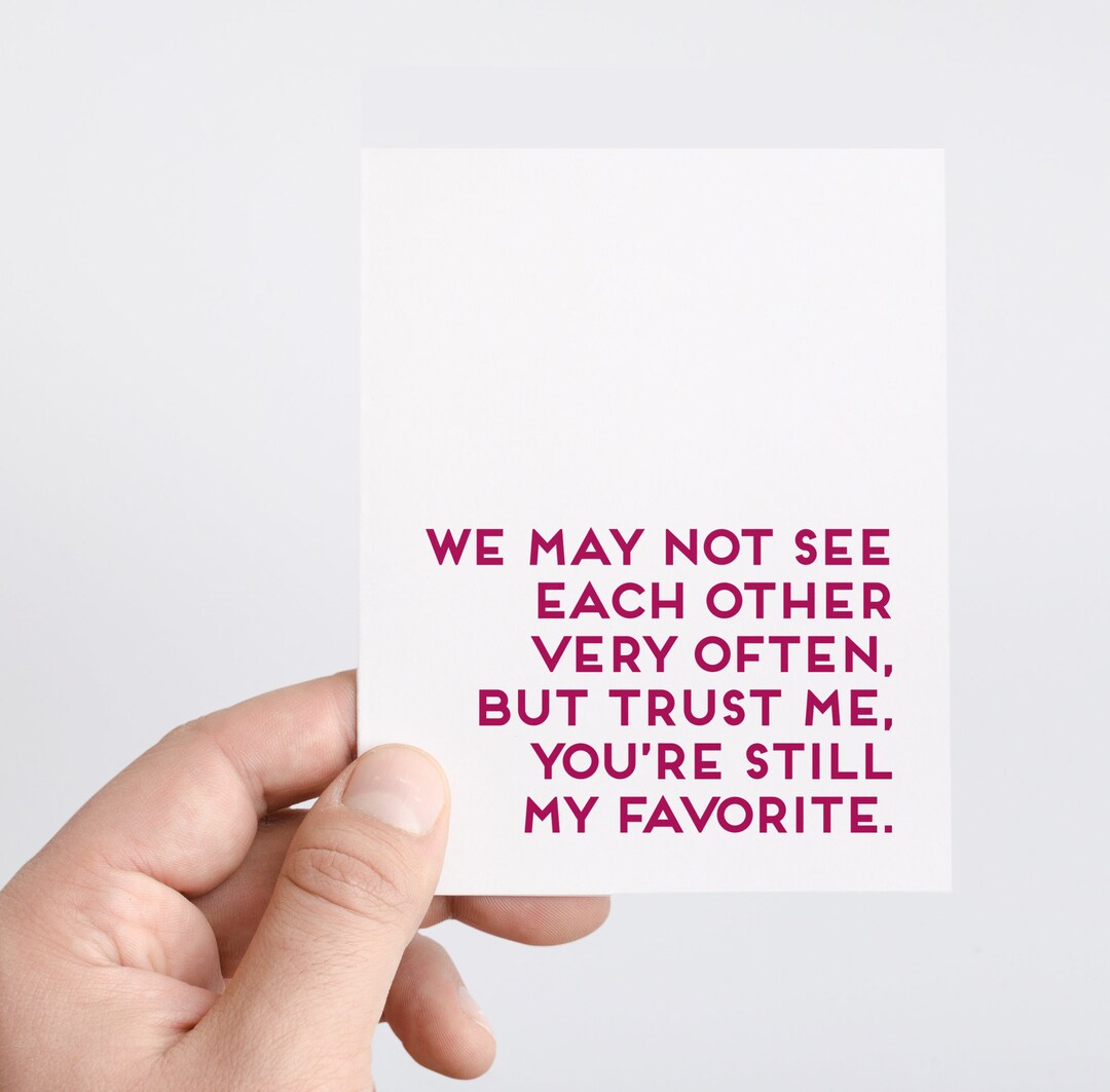 Long Distance Friendship Card for Your Best Friend or Sister, You’re My ...