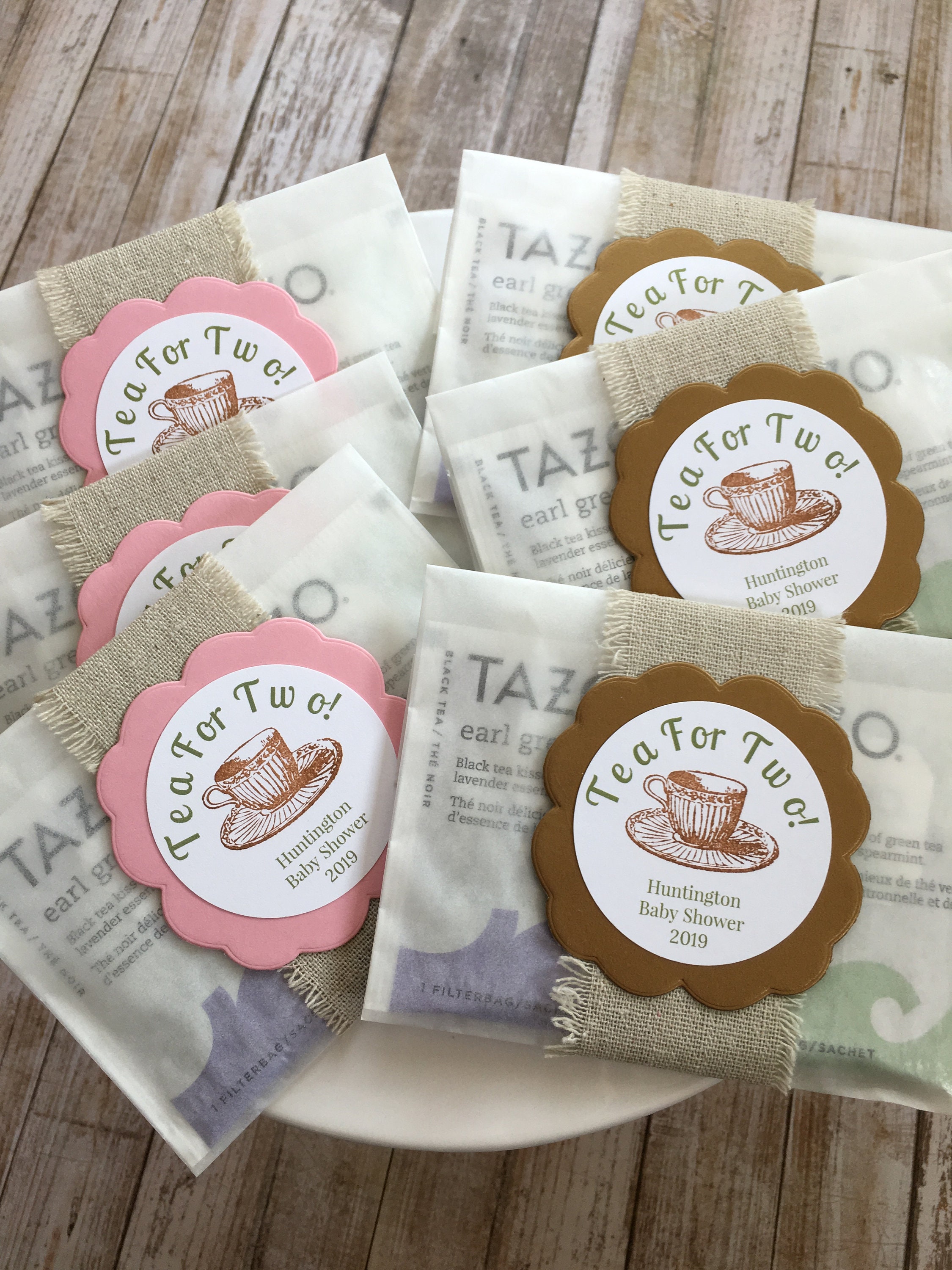 8 Baby Shower Tea Favors Baby Shower Tea Bag Favors - Etsy