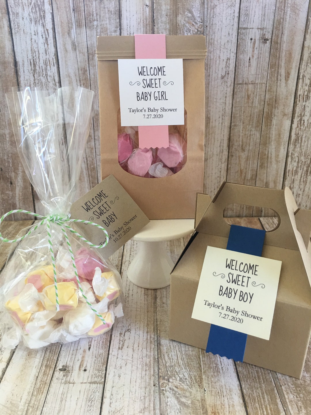 8 ~ Welcome Baby Favors, Baby Shower Favor Bags, Candy Favors, Treat ...
