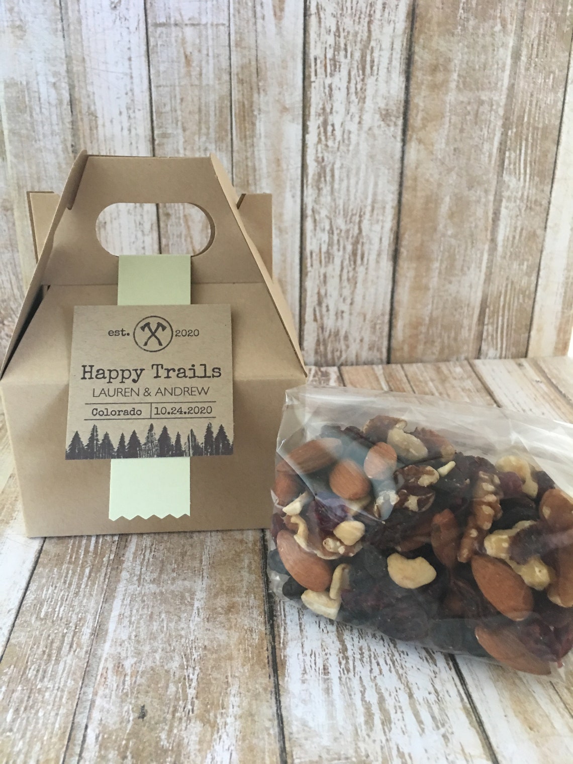 8 Trail Mix favor bags Wedding favors Anniversary favors | Etsy