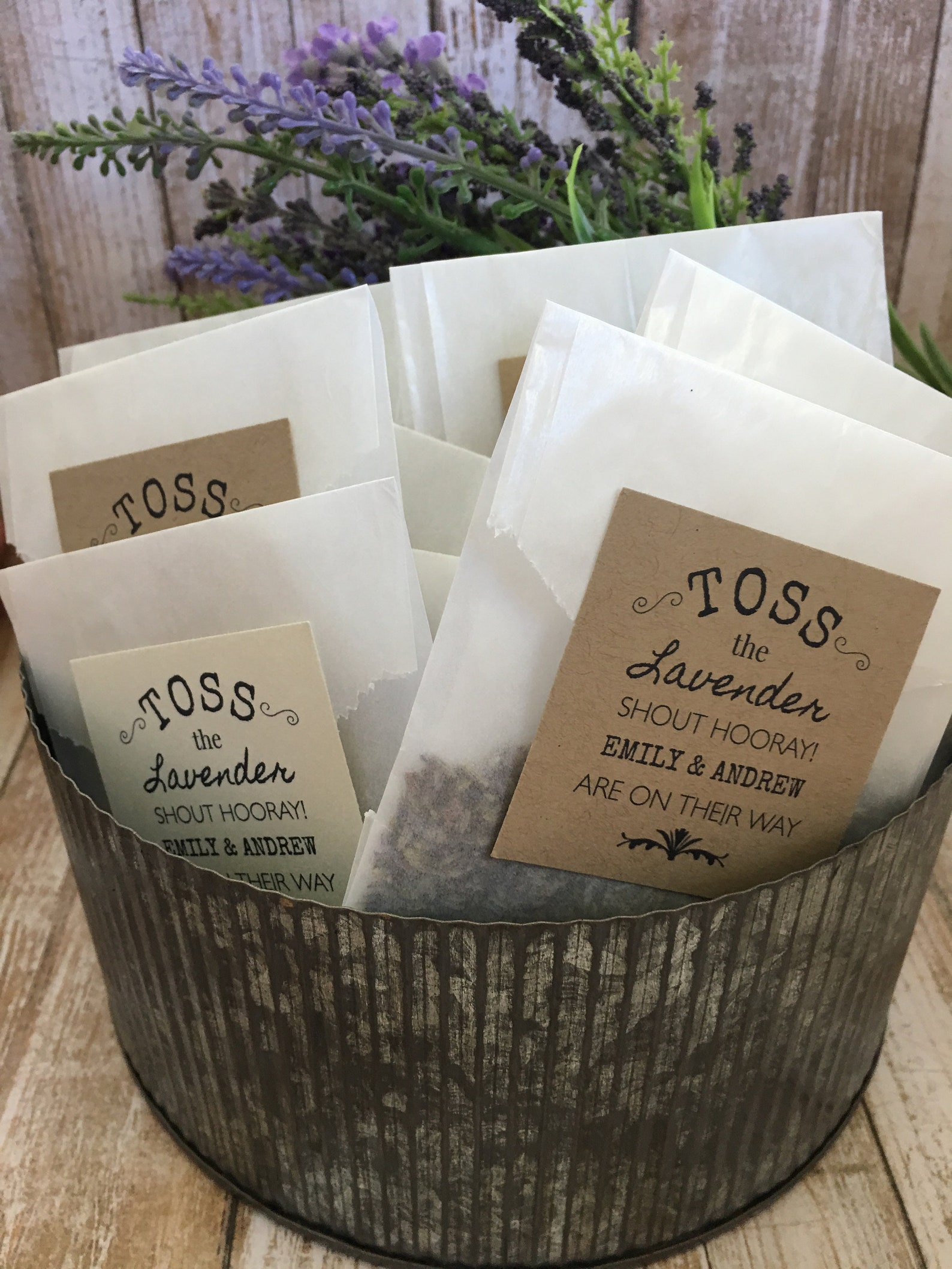 24 ~ Lavender Wedding Toss Bags,"toss the Lavender", Wedding Send Off ...