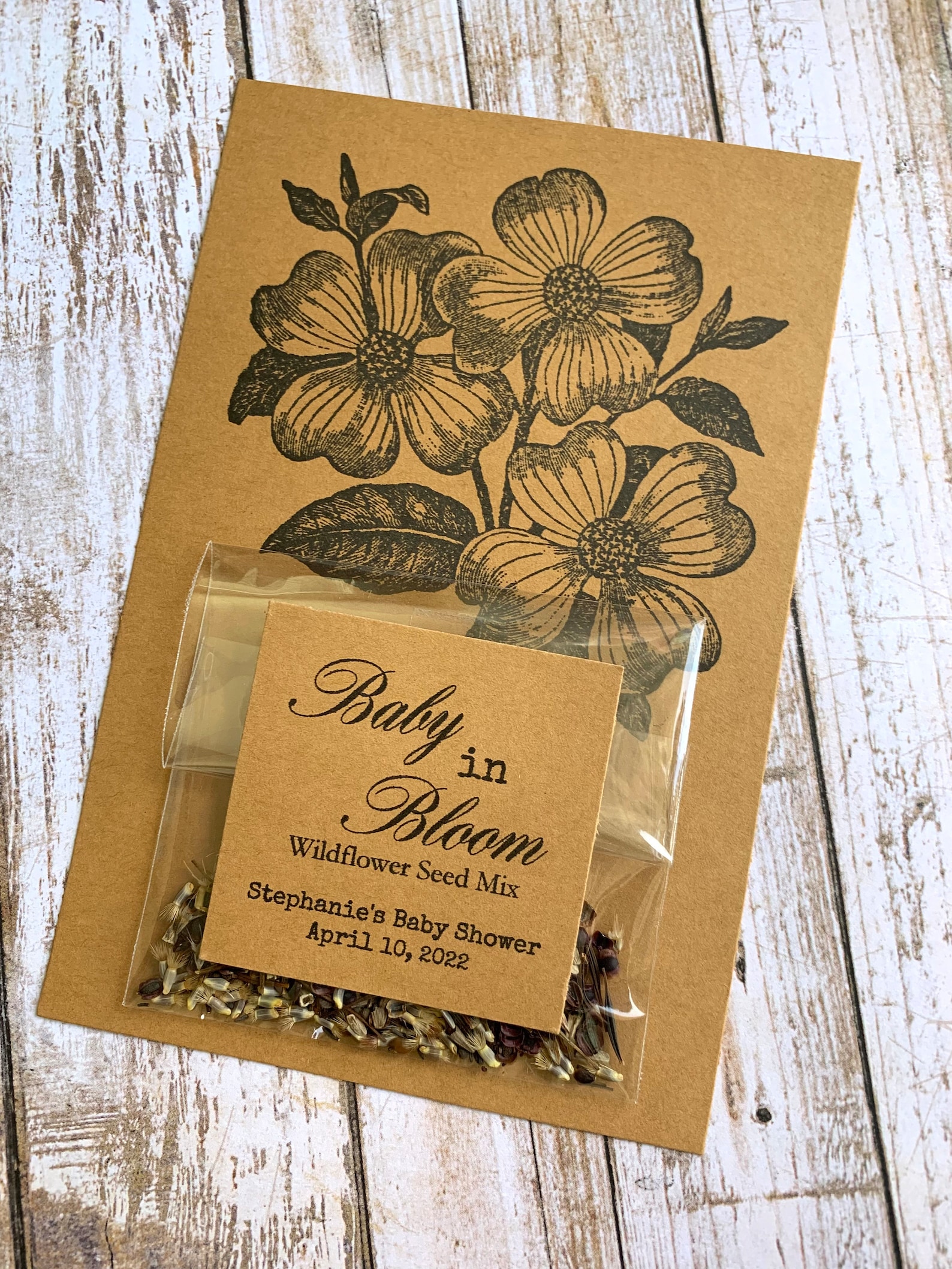 Baby Bridal Wedding Seed Favors Wildflower Seed Packets - Etsy