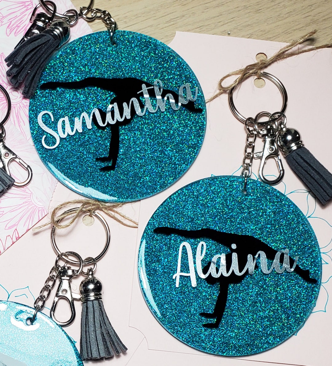 Gymnastics Bag Tag/ Gym Bag/ Sports Bag/ Backpack Tag/ Personalized Tag ...
