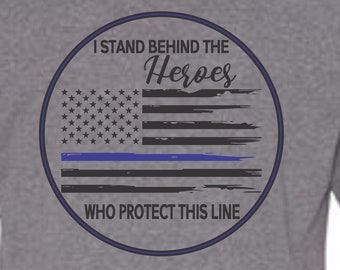 Behind the Blue Line - Etsy