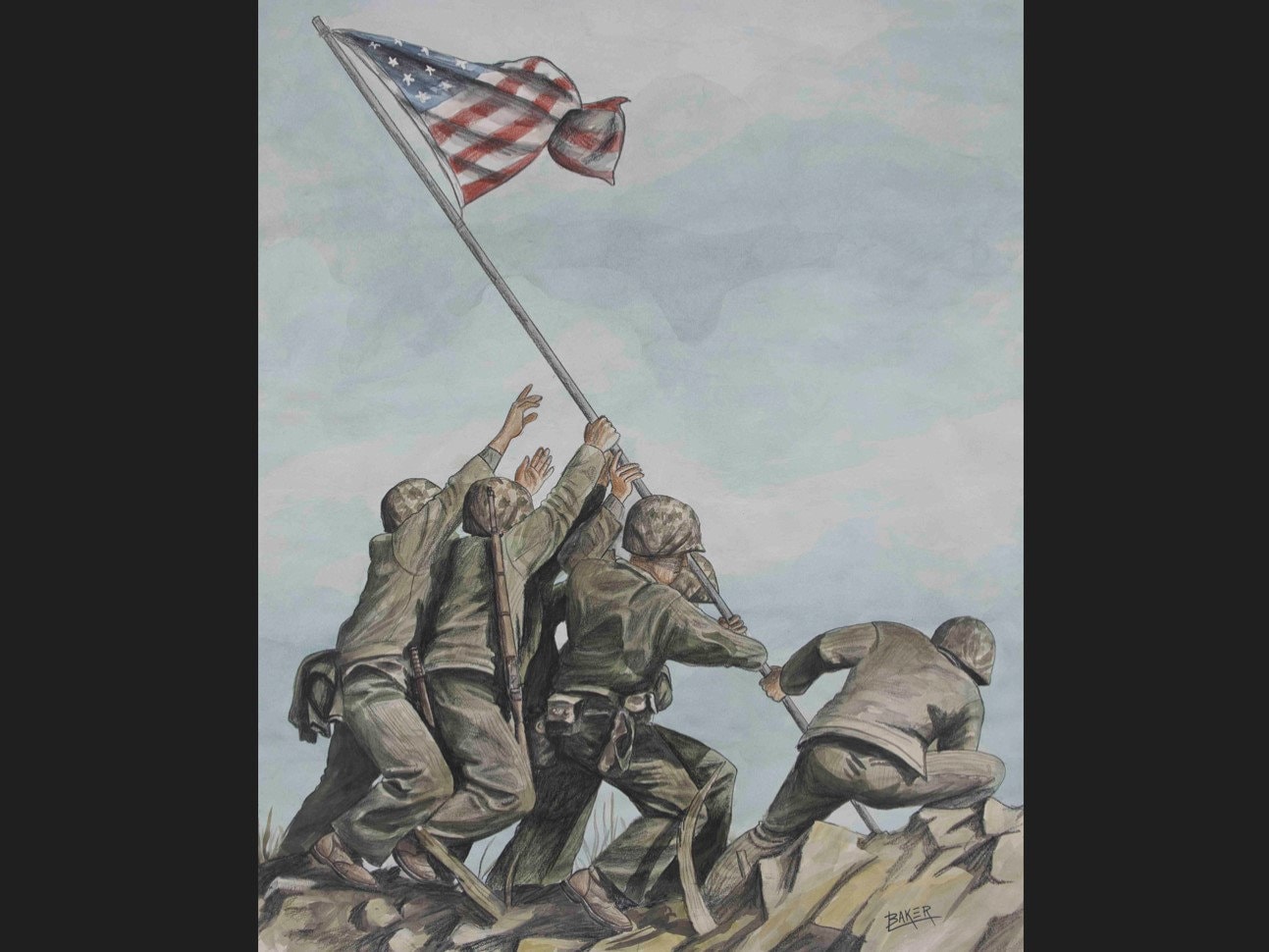 Iwo Jima Flag Raising