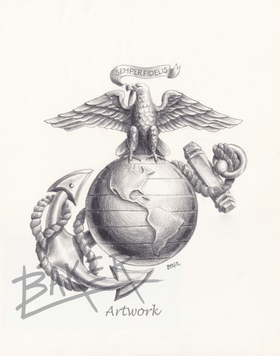 Eagle Globe And Anchor Emblem