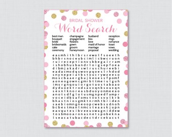 Pink Word Search | Etsy