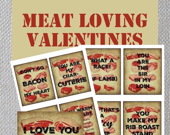 Meat Valentine | Etsy