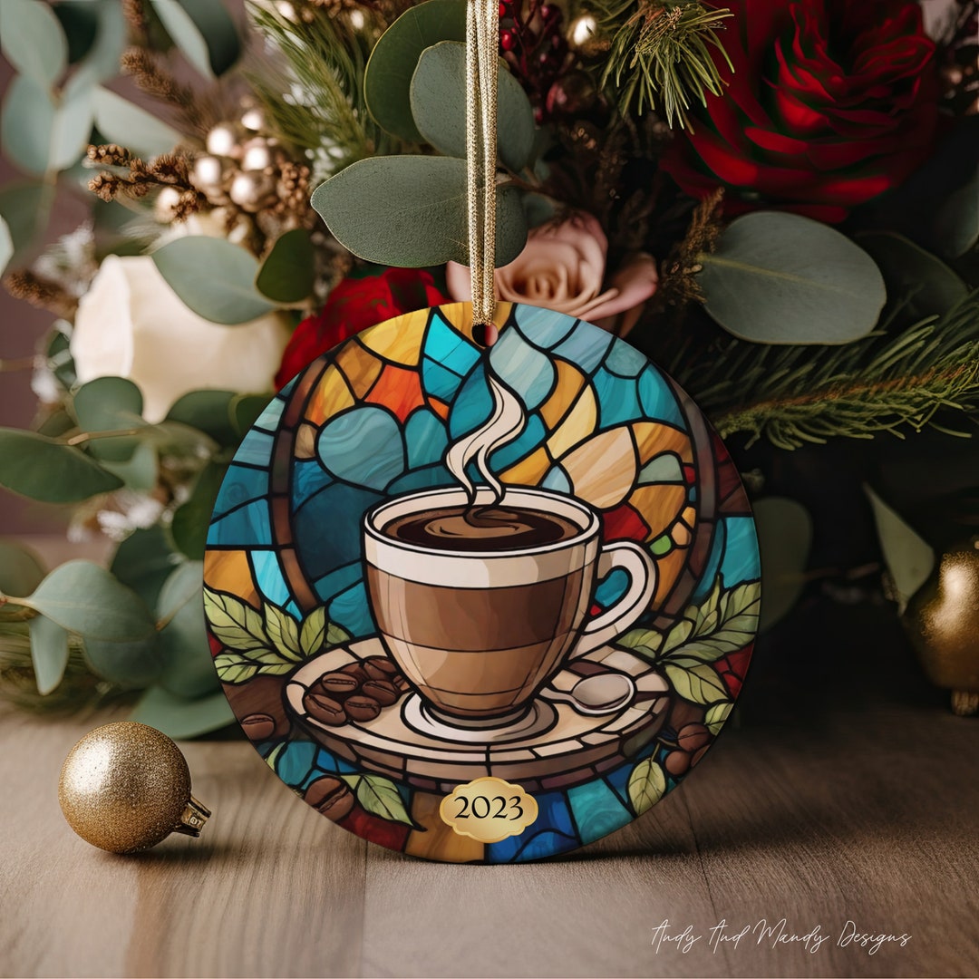 Coffee Lover Christmas Ornament, Coffee Lover Gift, Christmas Tree ...