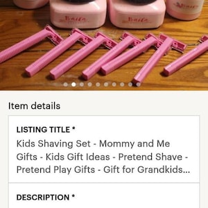 Kids Shaving Set Daddy and Me Gifts Kids Gift Ideas Pretend Shave ...