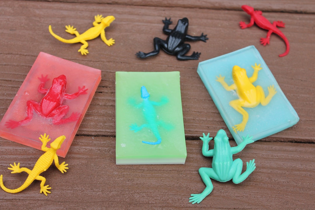 Lizard Soap - Frog Soap - Animal Soap - Dinosaur Soap Favor - Boys Soap ...