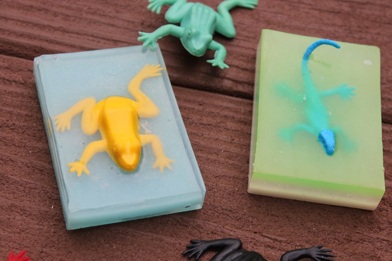 Lizard Soap - Frog Soap - Animal Soap - Dinosaur Soap Favor - Boys Soap ...