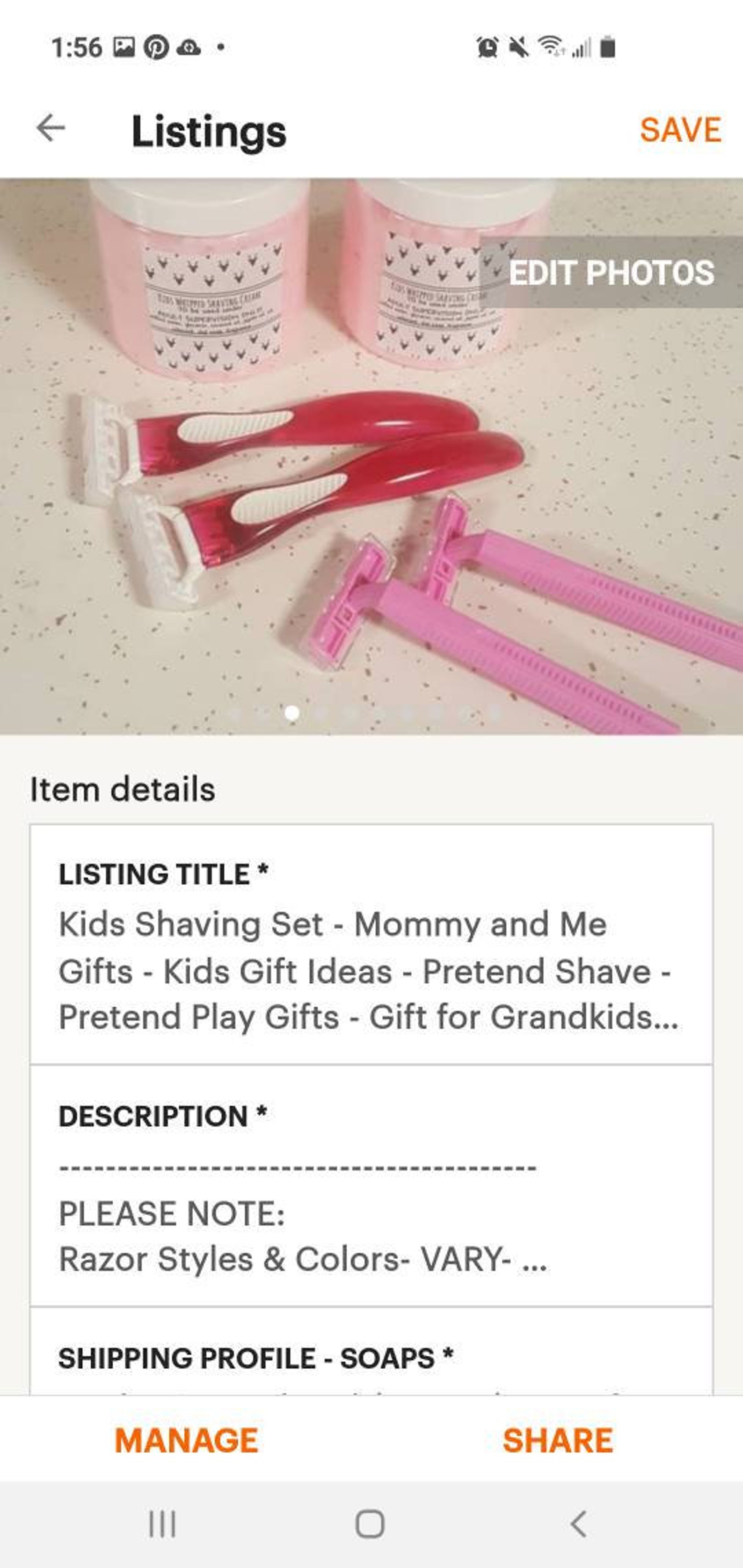 Kids Shaving Set Daddy and Me Gifts Kids Gift Ideas | Etsy