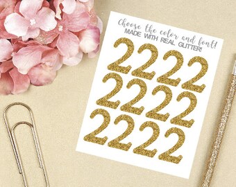 Number Two Sticker - Etsy