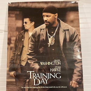 Training Day Original One Sheet Movie Poster 2001. Poster Comes Rolled ...
