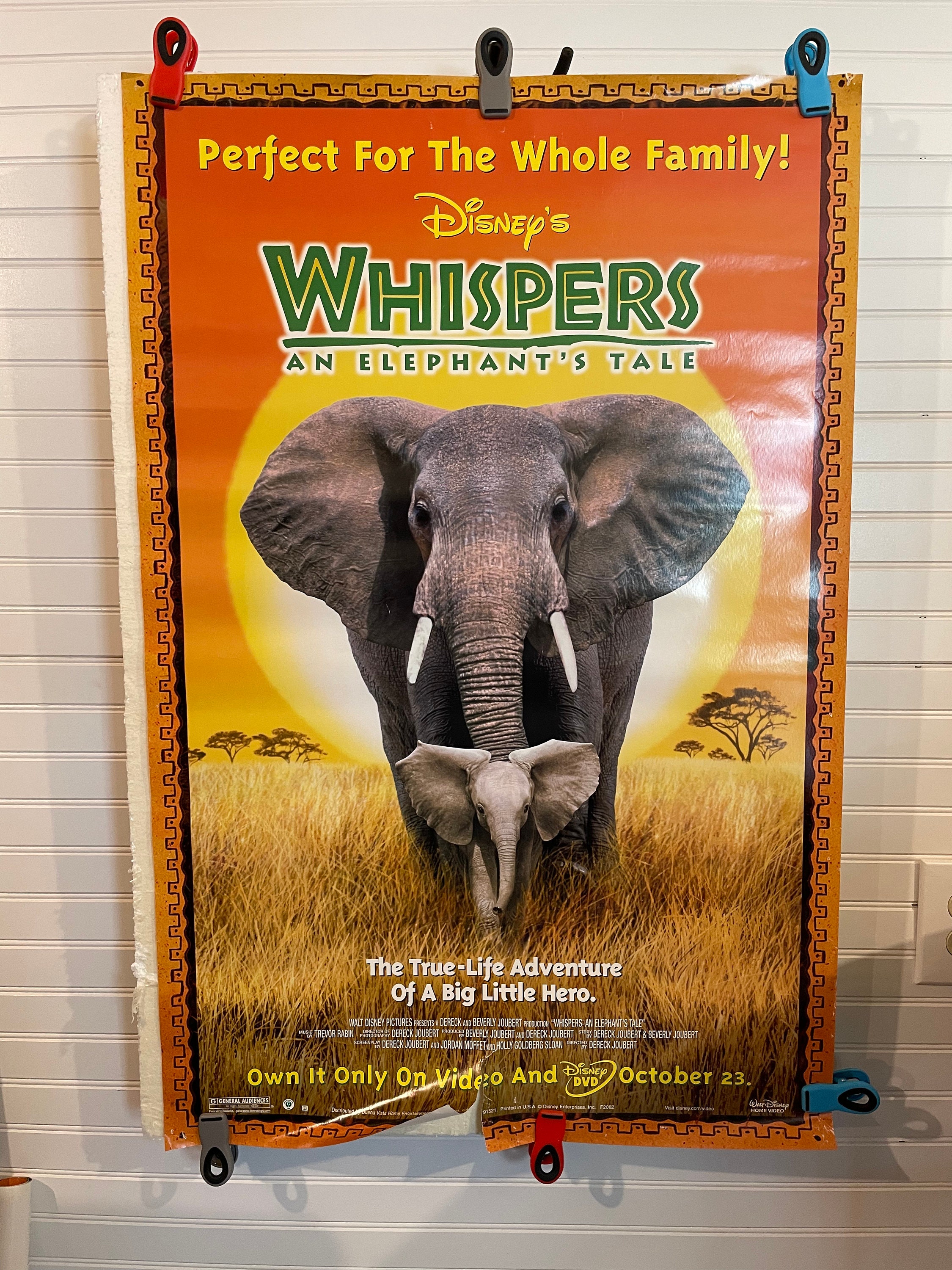 Vintage 2000 “whispers: an Elephant’s Tale” 27” X 40” Movie Poster - Etsy