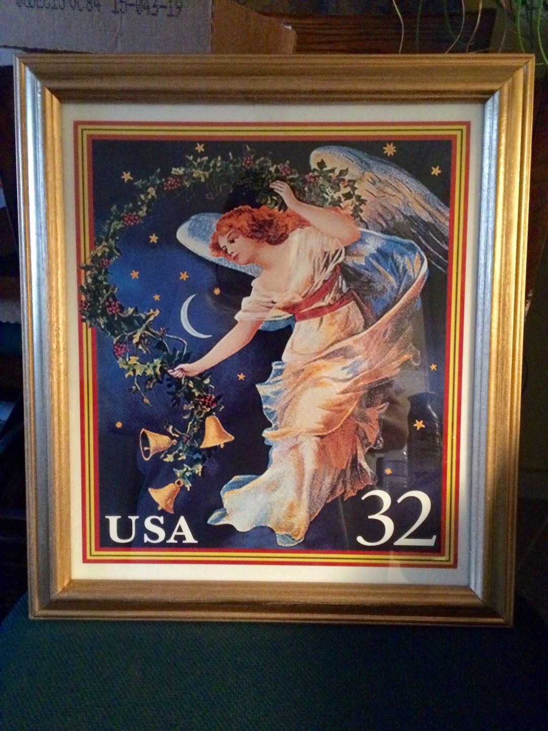 Vintage 1994 Post Office Memorabilia Framed Midnight Angel - Etsy Sweden