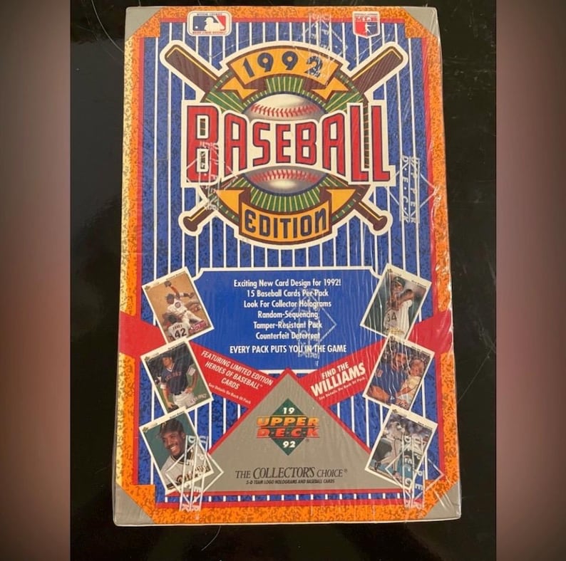 1992 Edition Upper Deck MLB Baseball Sealed Box - Etsy