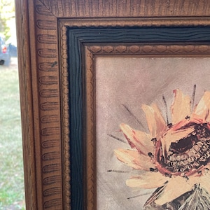 Vintage Framed Art Painting Sunflowers by L Ritter Home Interiors 29×21 ...
