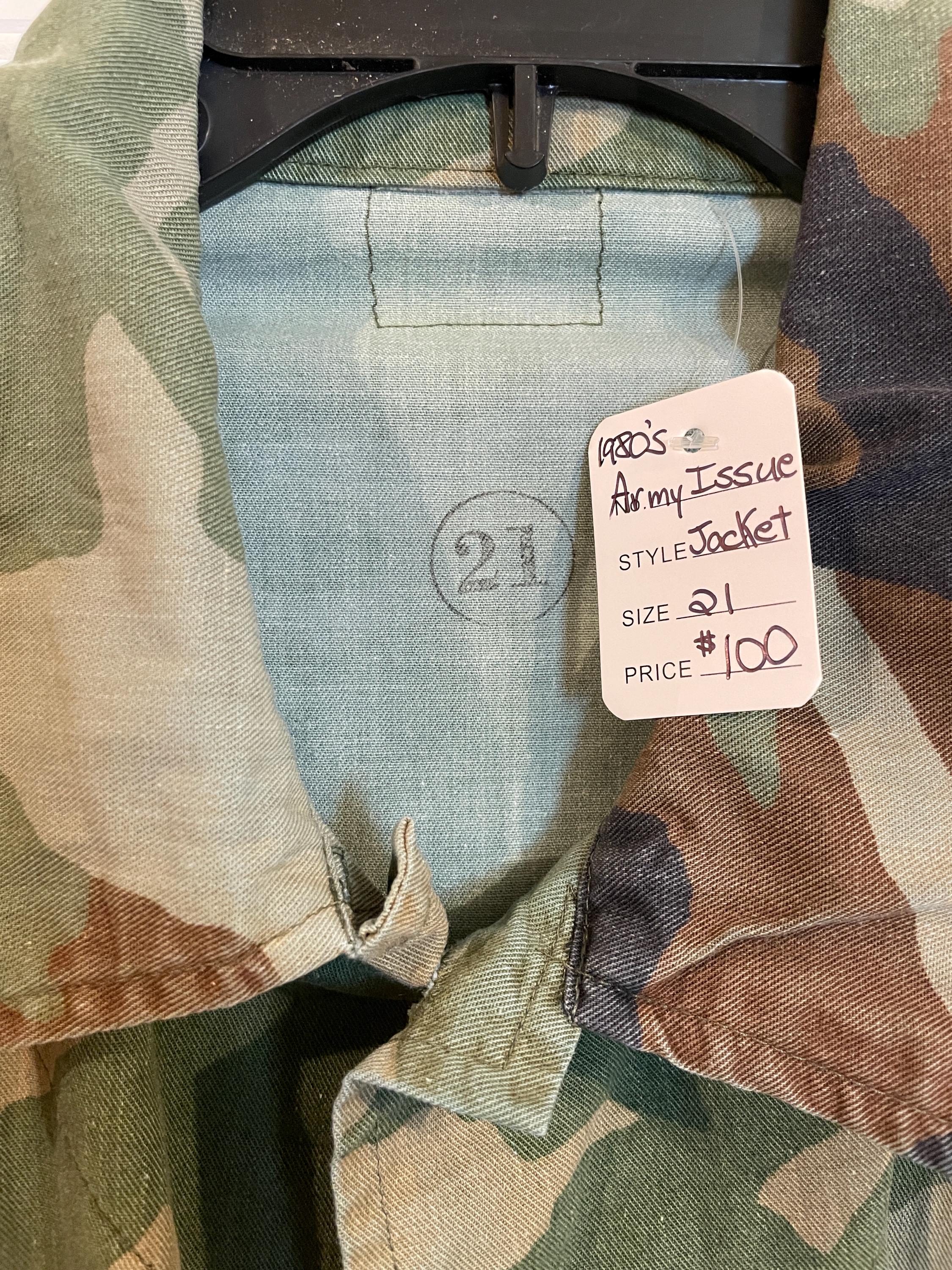 Vintage 1980's US Army Woodland Camo Jacket Shirt - Etsy