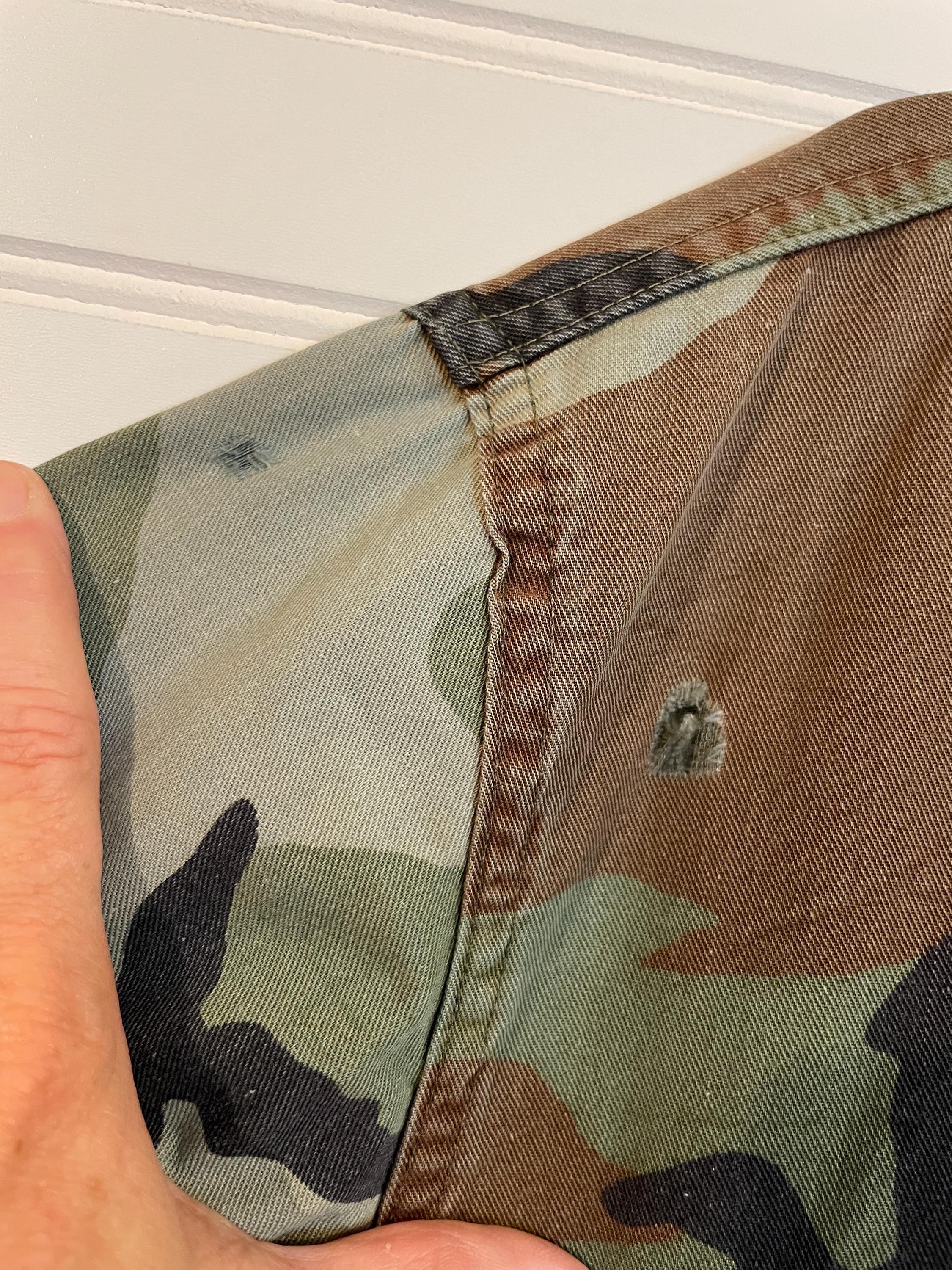 Vintage 1980's US Army Woodland Camo Jacket Shirt - Etsy