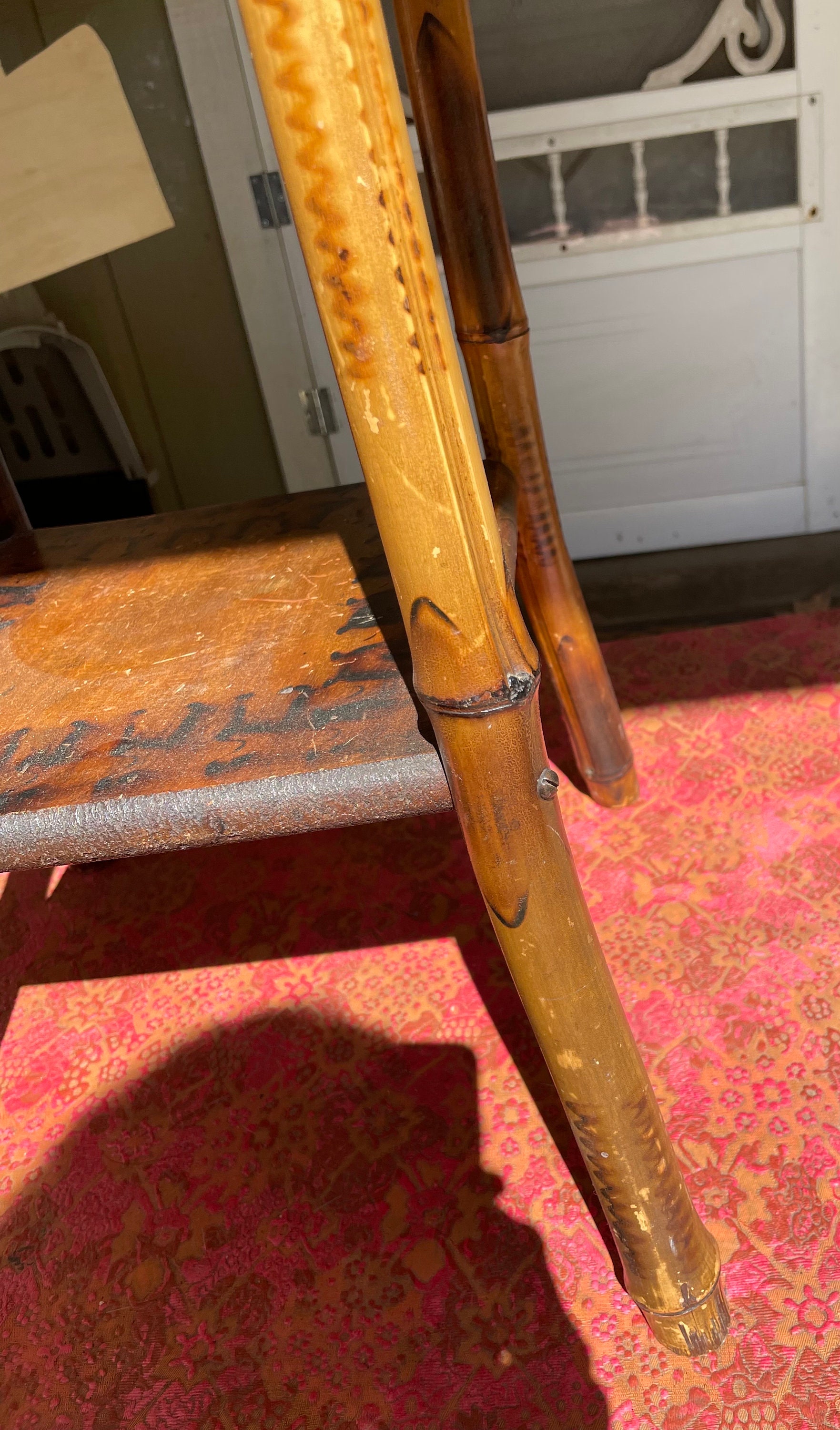 Vintage Rare 1920’s Bamboo/rattan Sewing Table - Etsy