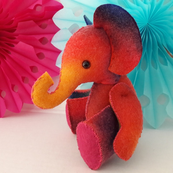 Felt Elephant - Etsy