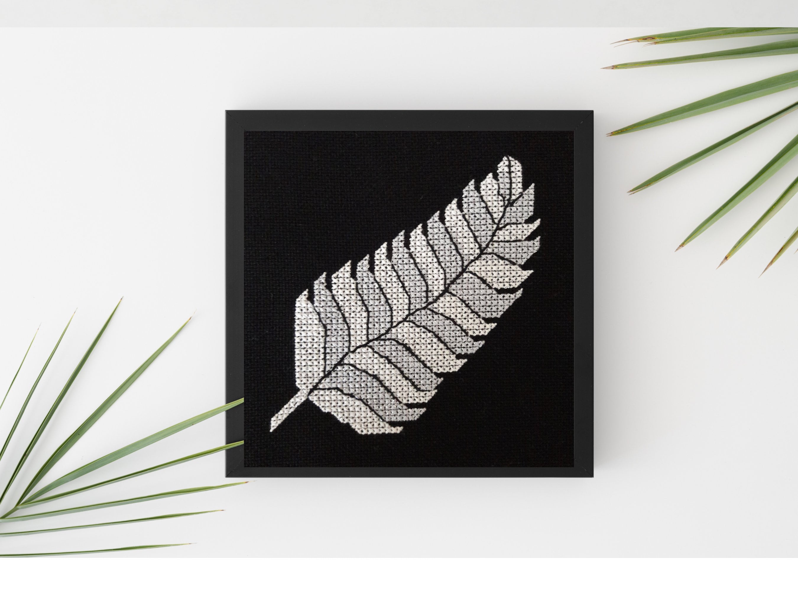 The New Zealand Silver Fern Cross Stitch Pattern - Etsy