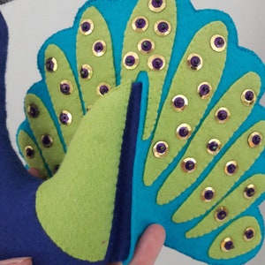 Felt Peacock - a Downloadable Pattern - Etsy