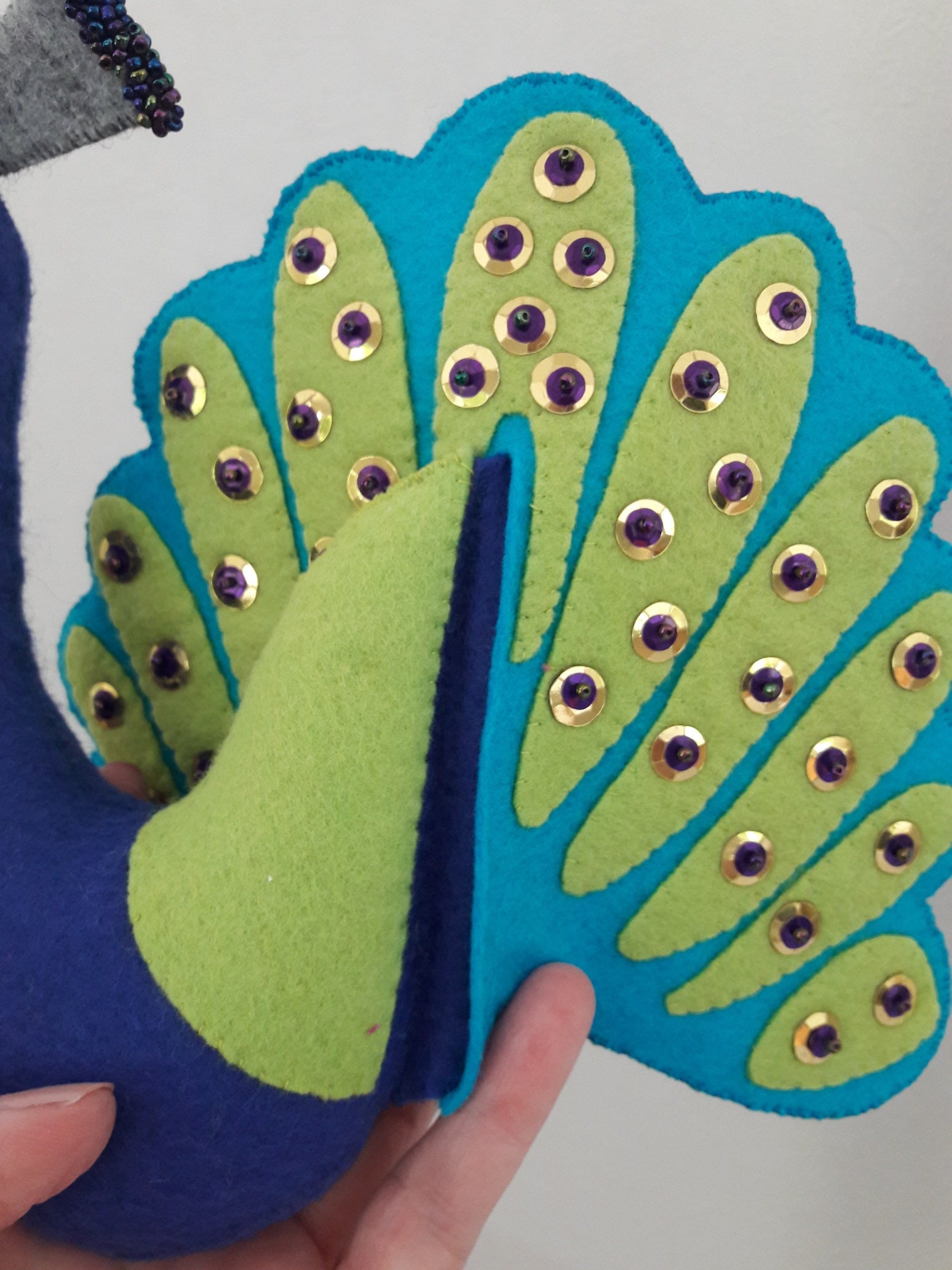 Felt Peacock a Downloadable Pattern - Etsy