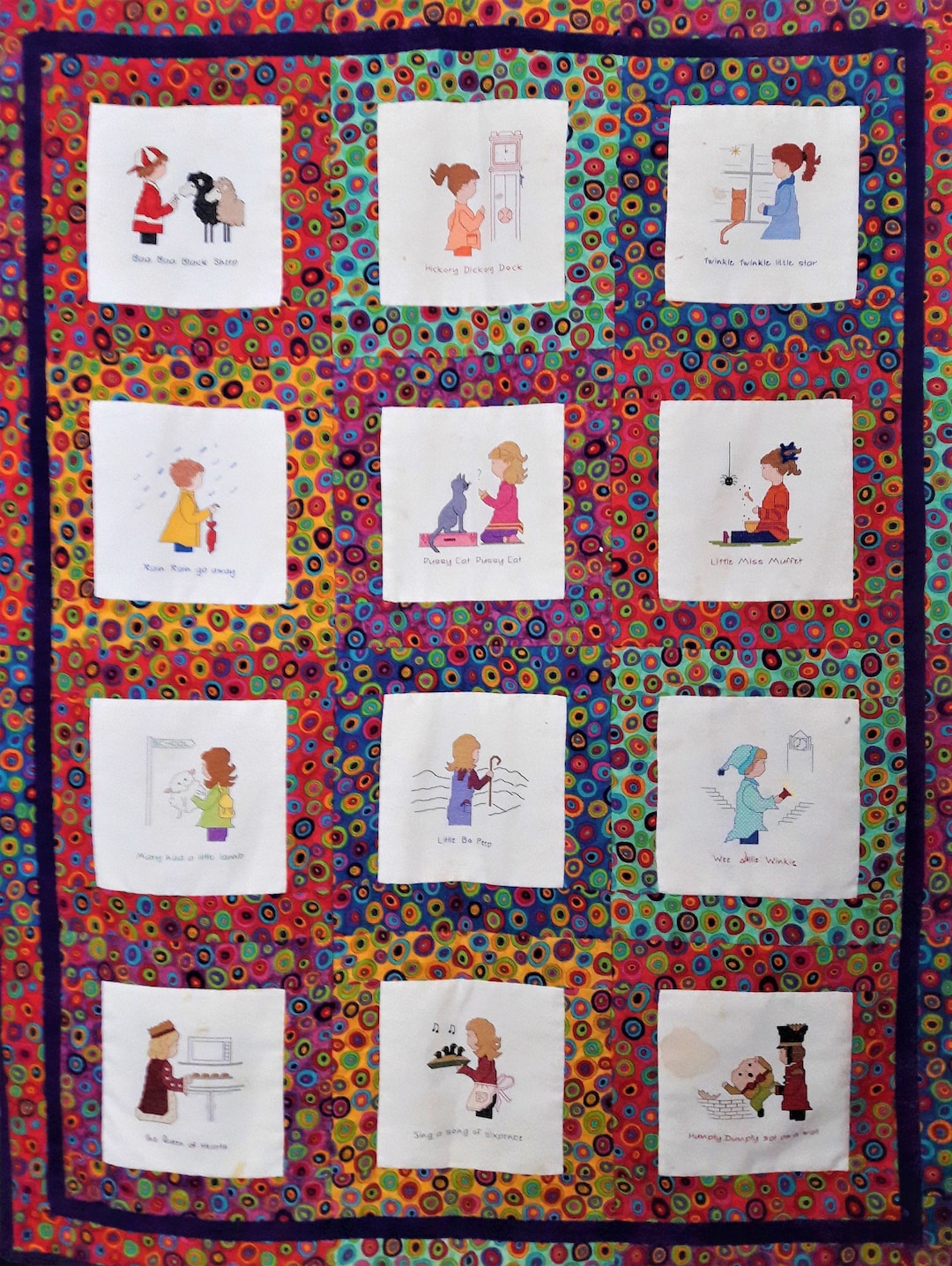 Cross Stitch Nursery Rhyme Designs - Cross Stitch Nursery Rhyme Quilt ...