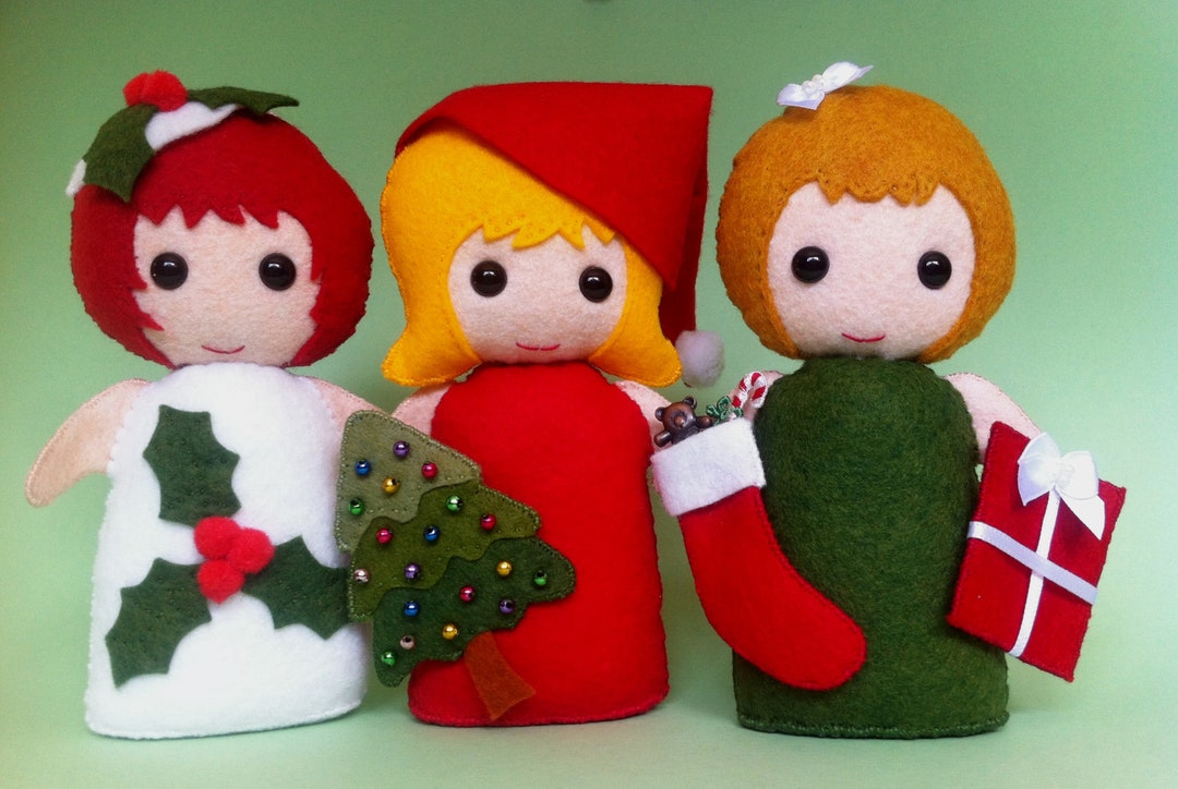 Christmas Felt Girls - Etsy