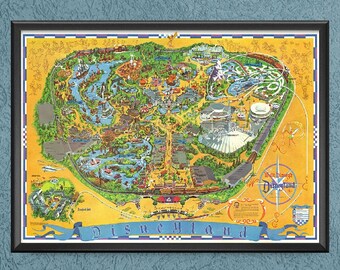 Tangled Map Print Poster Rapunzel Flynn Ryder Maximus Mother - Etsy