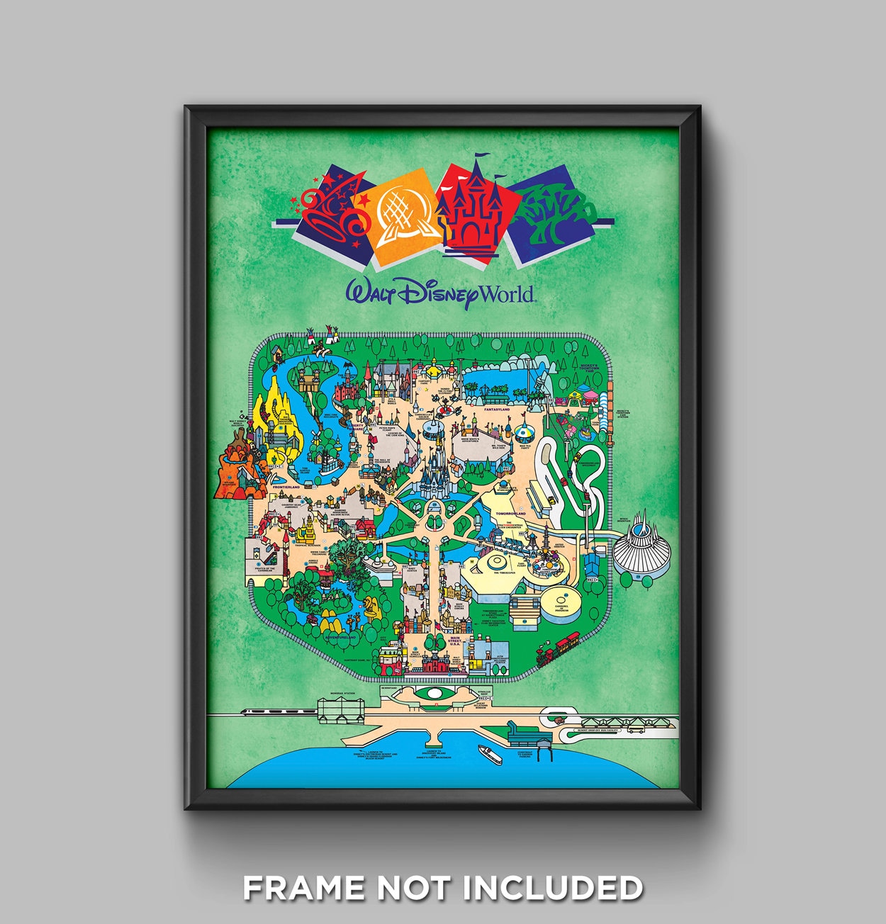 Disneyland Splash Mountain Map