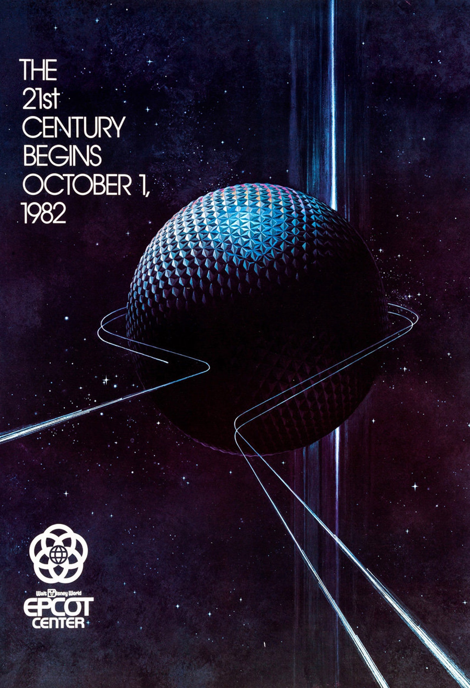 Disney World Epcot Center Print Poster 1982 Magic Kingdom Wall - Etsy