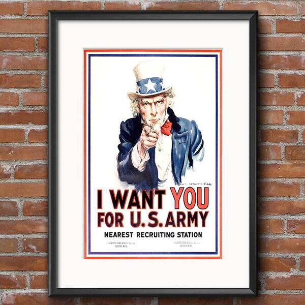 Uncle Sam Poster - Etsy