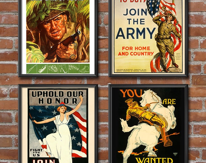 United States NAVY Set of 4 Posters Retired US Navy - Etsy