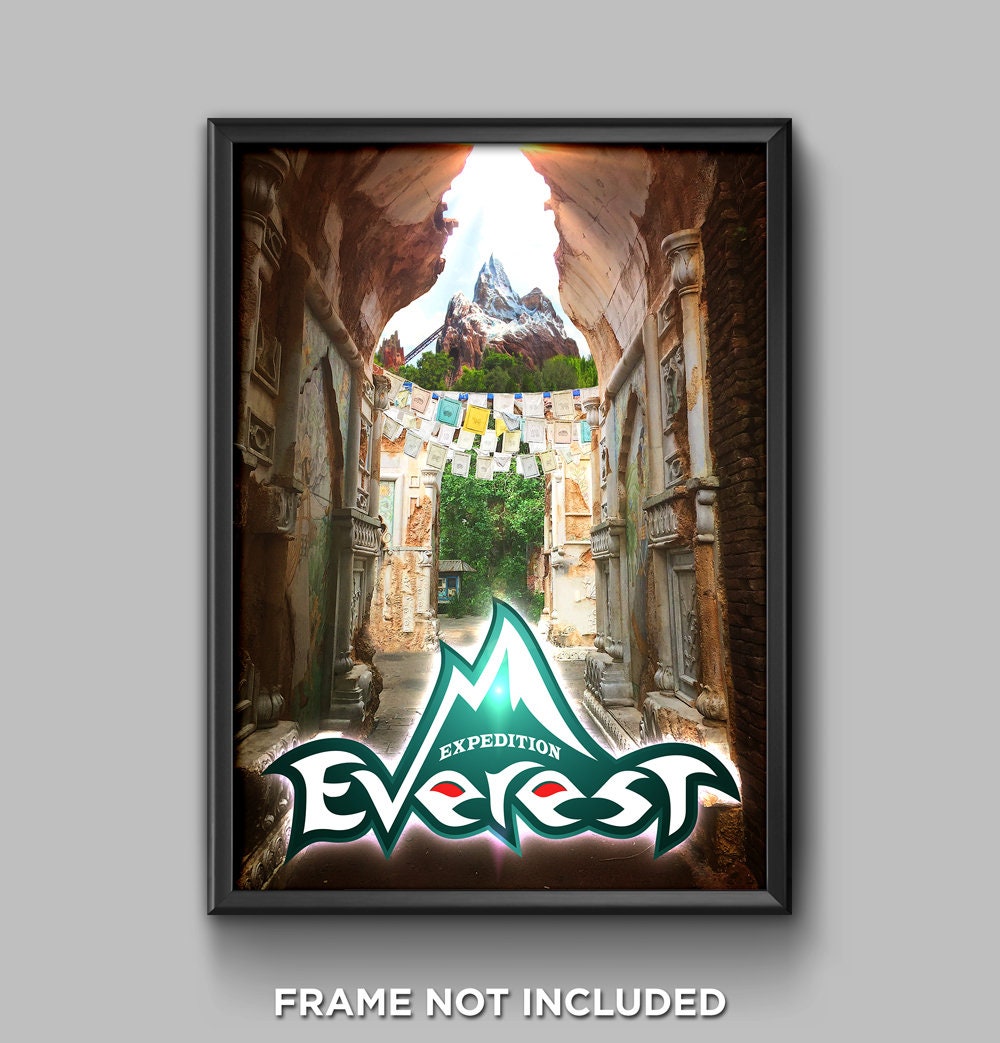 Expedition Everest Yeti Posters Set of 3 Print Animal Kingdom | Etsy