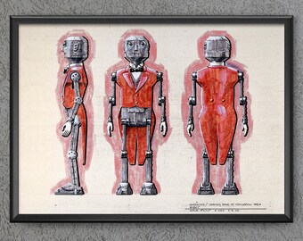 Robot Concept Art - Etsy
