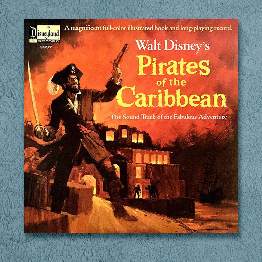 Pirates of the Caribbean LP Record Album Cover Poster Print Wall Art ...