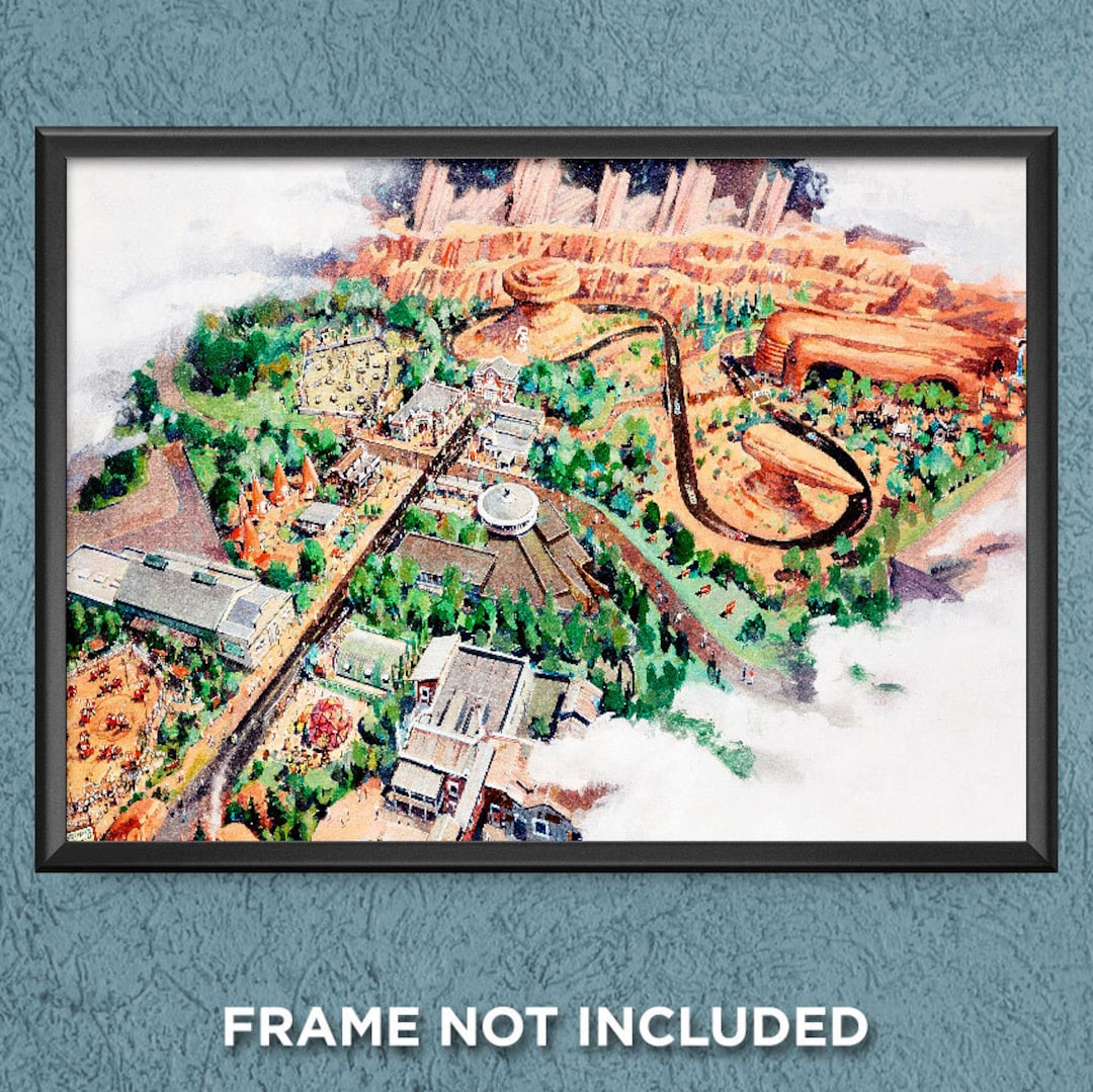 Cars Land Radiator Springs Racers Concept Art Poster Print - Etsy