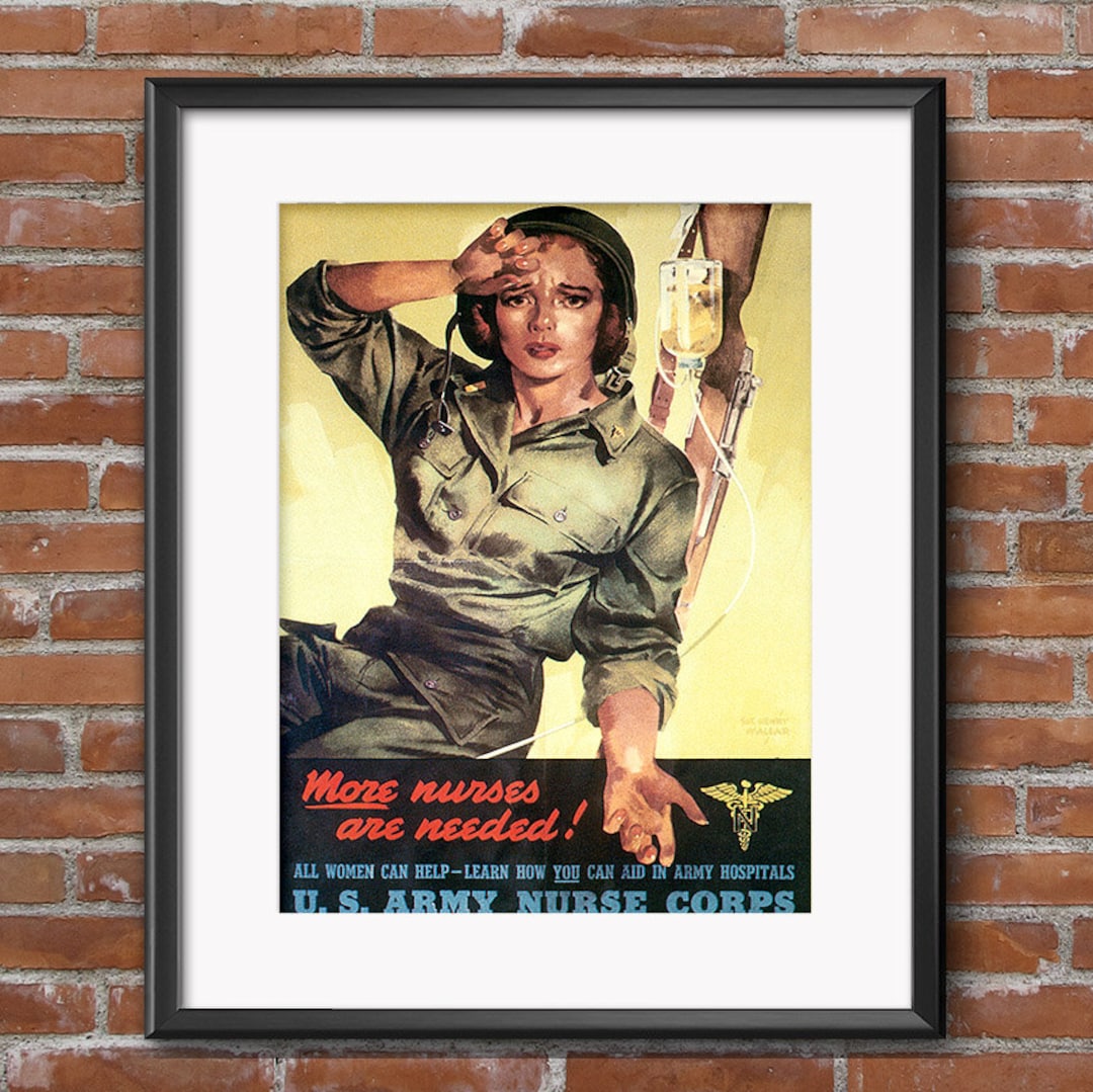 US Army Nurse Corps Poster More Nurses Are Needed Army - Etsy