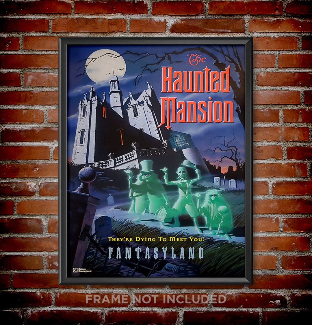 Haunted Mansion Disneyland Poster
