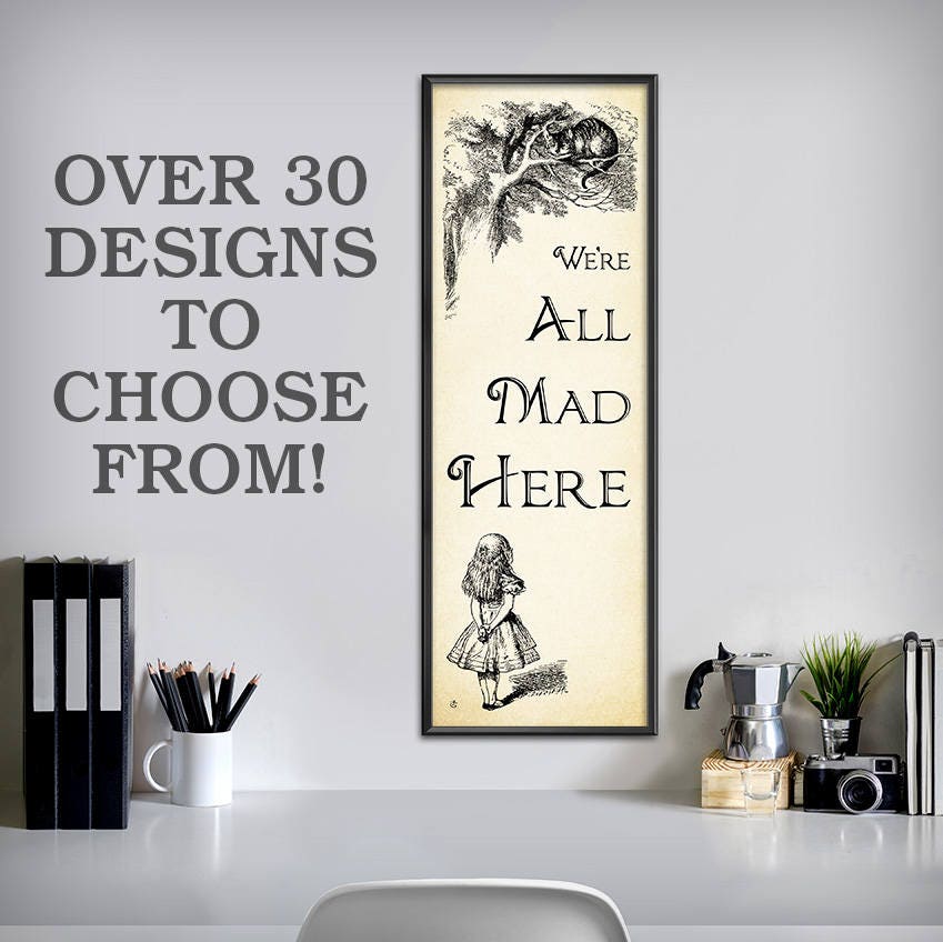 Alice in Wonderland Decorations 12 x 36 Alice | Etsy