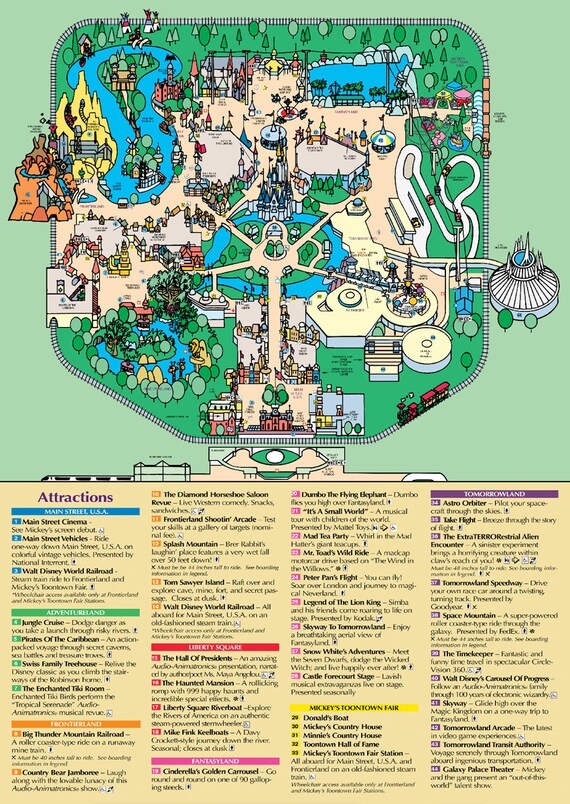 Disney World Magic Kingdom Map