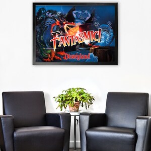 Fantasmic Poster Disneyland Attraction Poster Print Sorceror Mickey ...