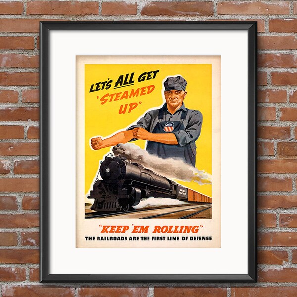 Train Poster - Etsy