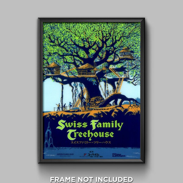 Swiss Family Treehouse Poster - Etsy